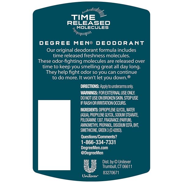 Degree Men Dry Protection Cool Rush 48H Anti-Perspirant Deodorant Stick ...