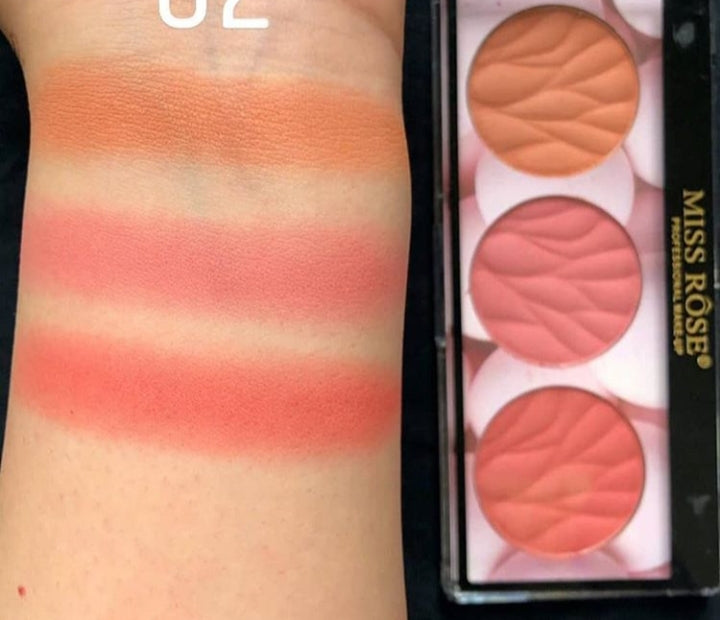 Miss Rose 3 Color Blush - Visit Cosmetics