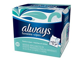 Always Feminine Wipes To-Go Fresh & Clean - Visit Cosmetics