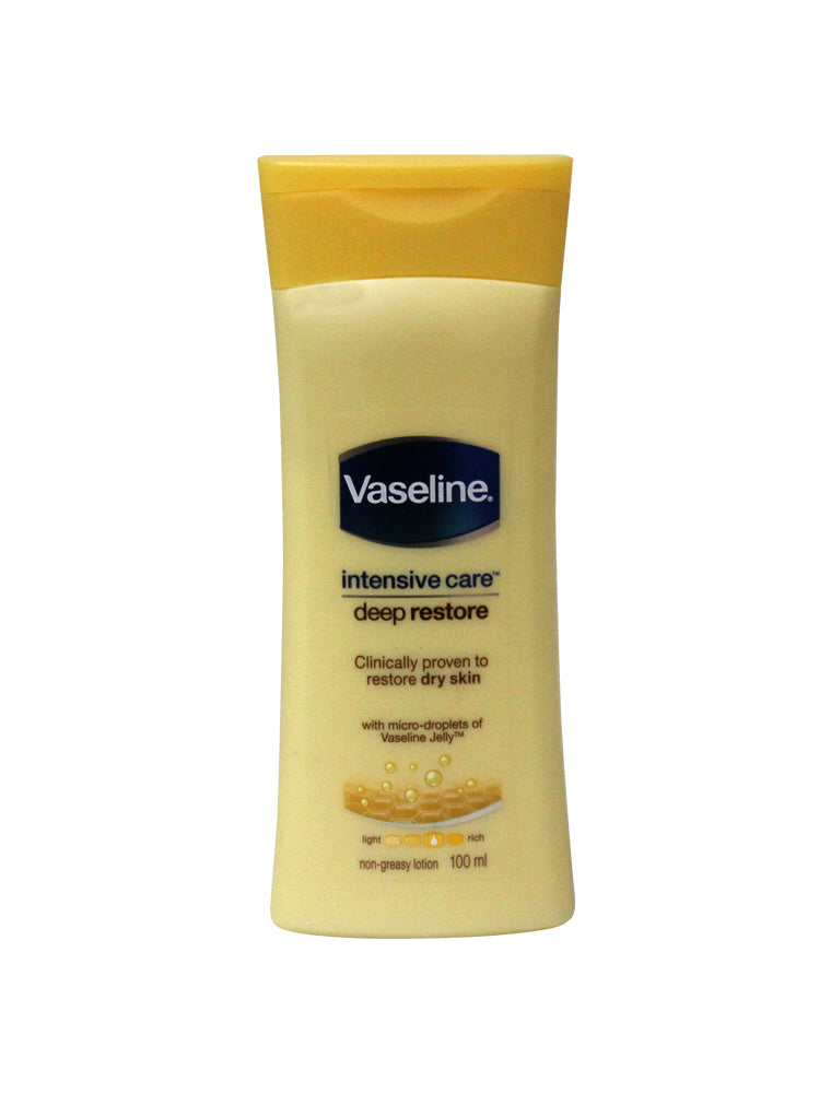 VASELINE BODY LOTION INTENSIVE CARE DEEP RESTORE 100ML - Visit Cosmetics