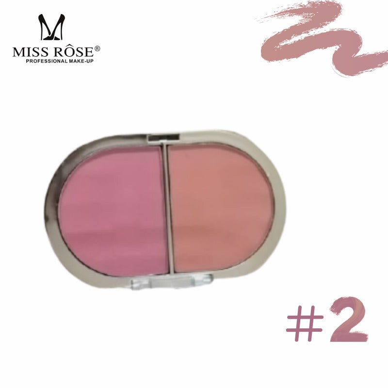 Miss Rose 2 in 1 Blusher In Gold Packing - Visit Cosmetics